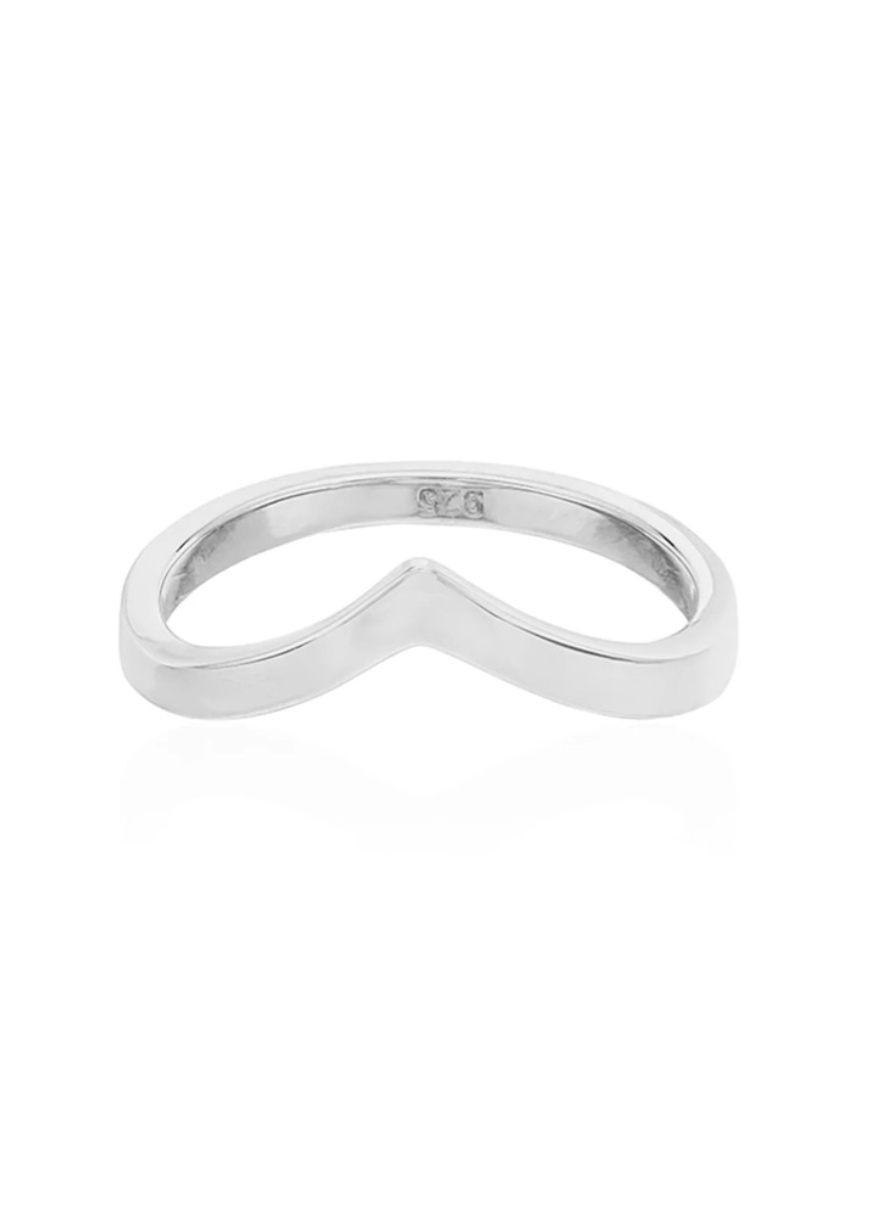 Anna Beck V Stacking Silver Ring – Hill & Hill | Luxury Jewellery Shop ...
